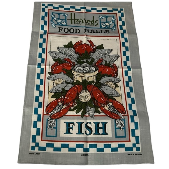 Harrods | Kitchen | Harrods Knightsbridge 0 Irish Linen Tea Towel ...